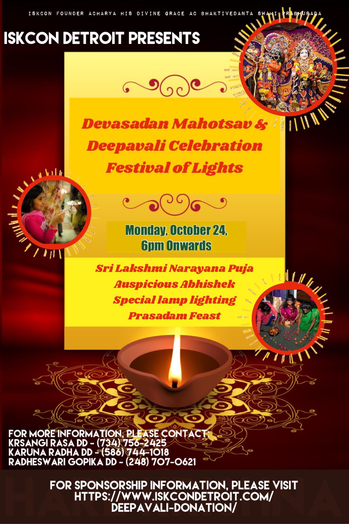 Deepavali Donation – ISKCON Detroit